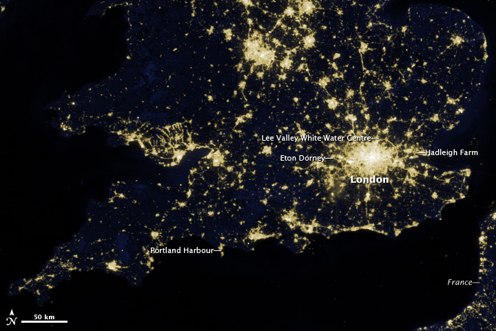 EarthSky | View from space: Lights of London