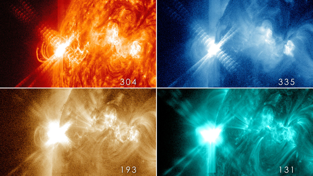 Three X-class flares in 24 hours on EarthSky | Science Wire | EarthSky