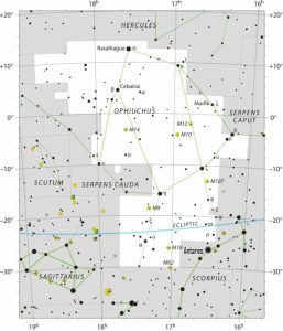 Serpens the Snake, the only constellation cut in 2