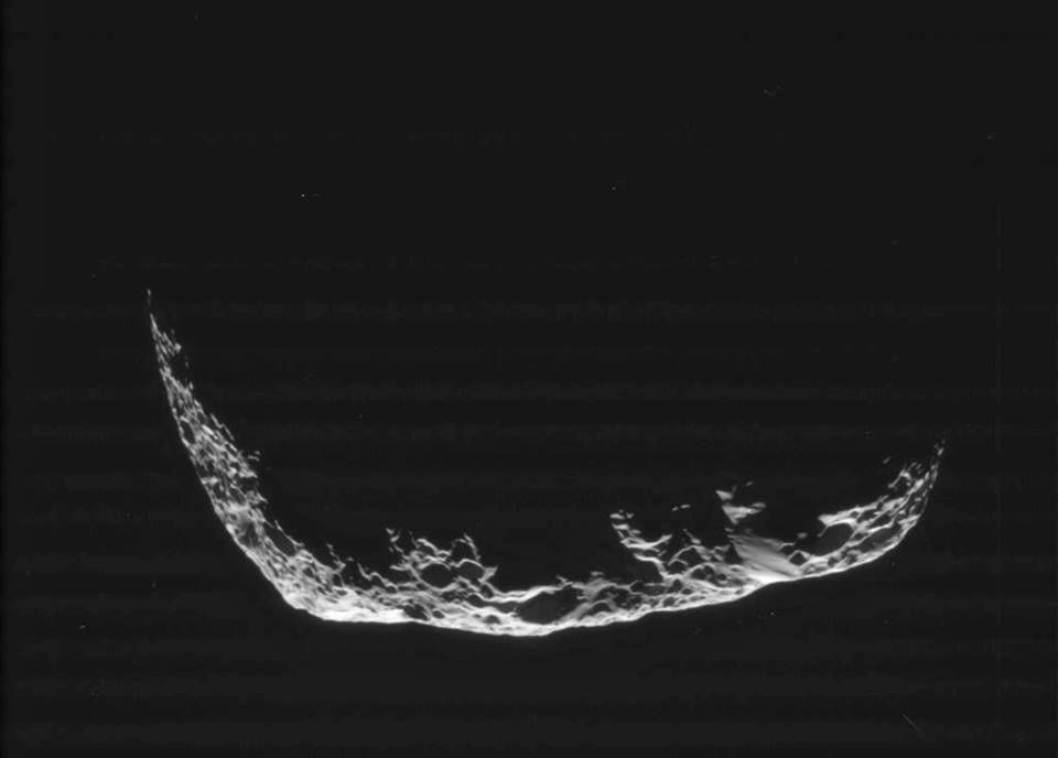 First images from Sunday's last close sweep of Hyperion | Science Wire ...
