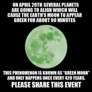 Green moon on April 20, 2018? Nah | Human World | EarthSky