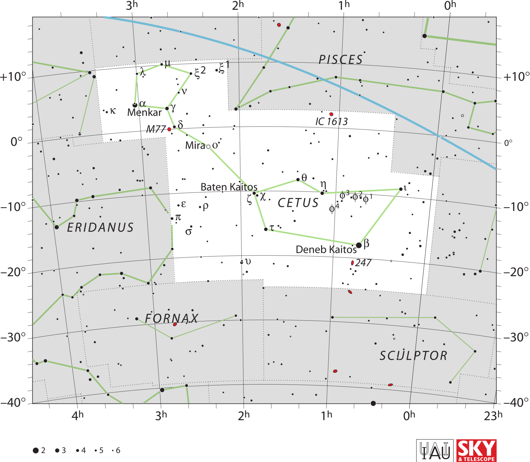 EarthSky | Deneb Kaitos marks the tail of Cetus