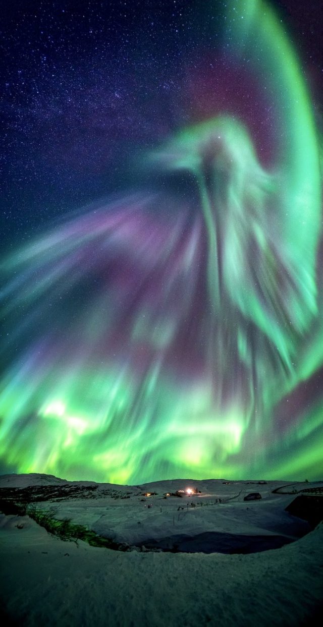 Green dragon aurora over Iceland | Human World | EarthSky