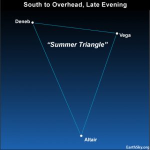 Summer Triangle on August evenings | Sky Archive | EarthSky