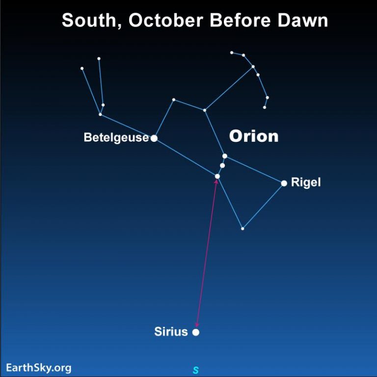 Brightest star, Sirius, high on October mornings | Deep Creek Times