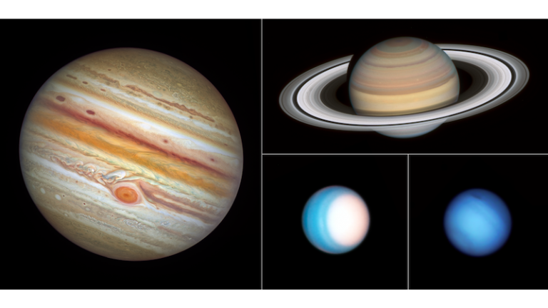 Hubble’s Grand Tour of the giant planets