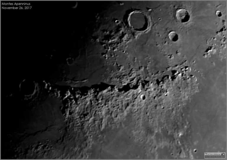 The moon’s terminator line divides night and day
