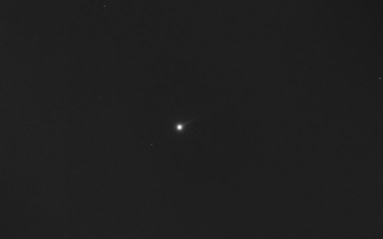 Mercury’s sodium tail is now appearing in special filters