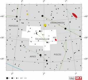 Triangulum the Triangle in northern skies