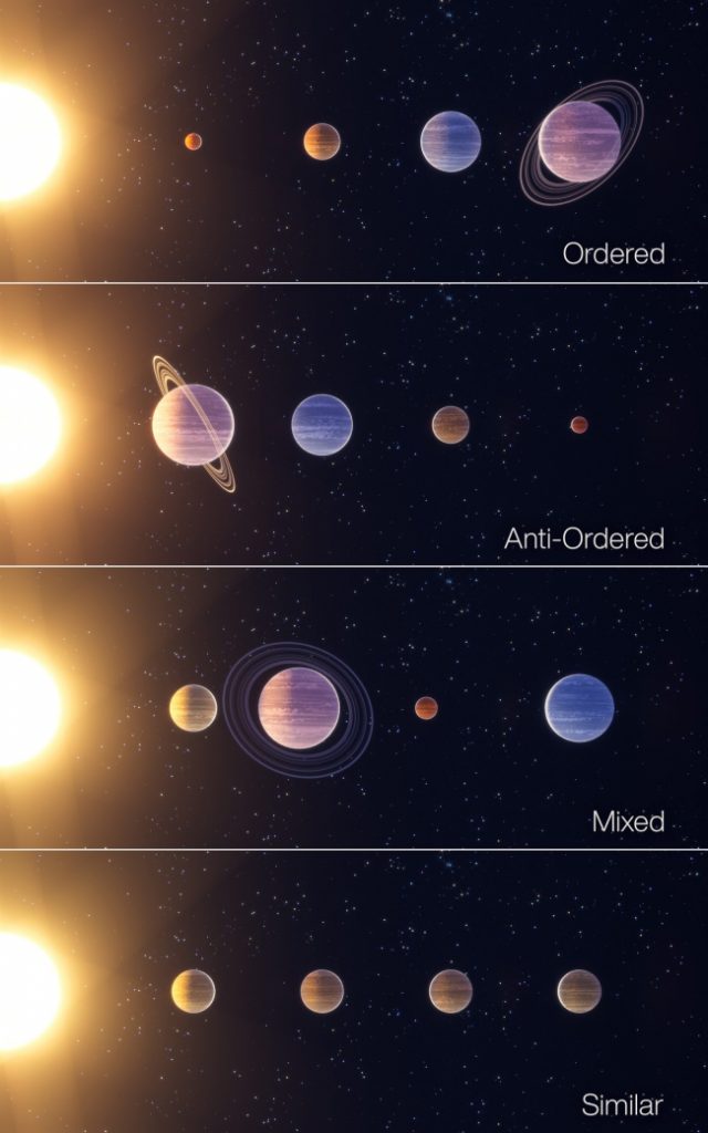 Of 4 types of planetary systems, ours is rarest