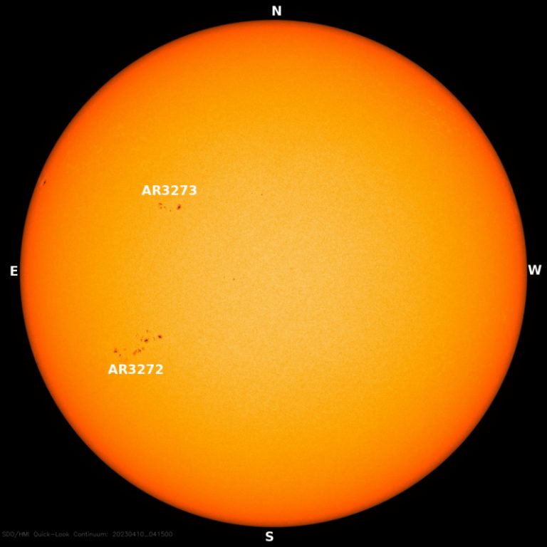 Sun activity archive for April 2023