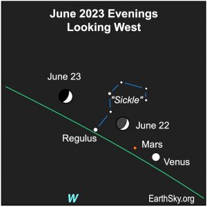 Visible planets and night sky for June 2023