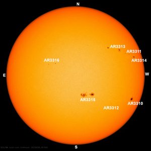 Sun activity archive for May 2023