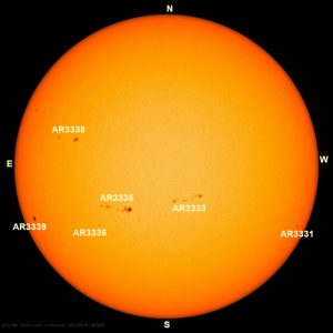 Sun activity archive for June 2023