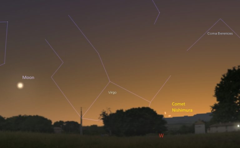 Evening sightings of new comet are promising