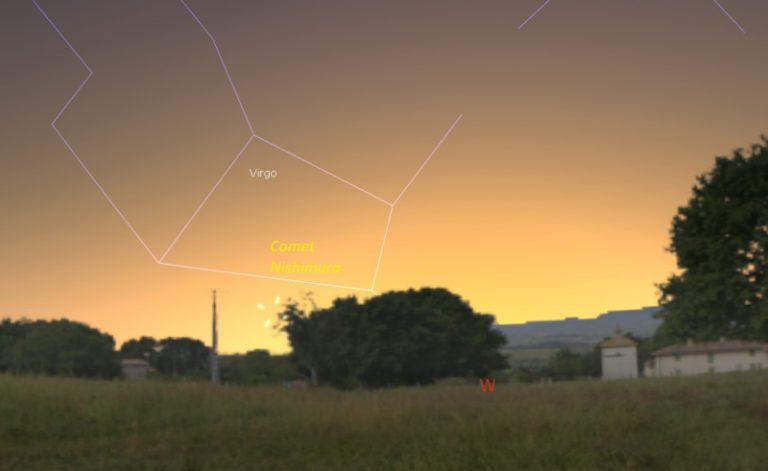 Evening sightings of new comet are promising