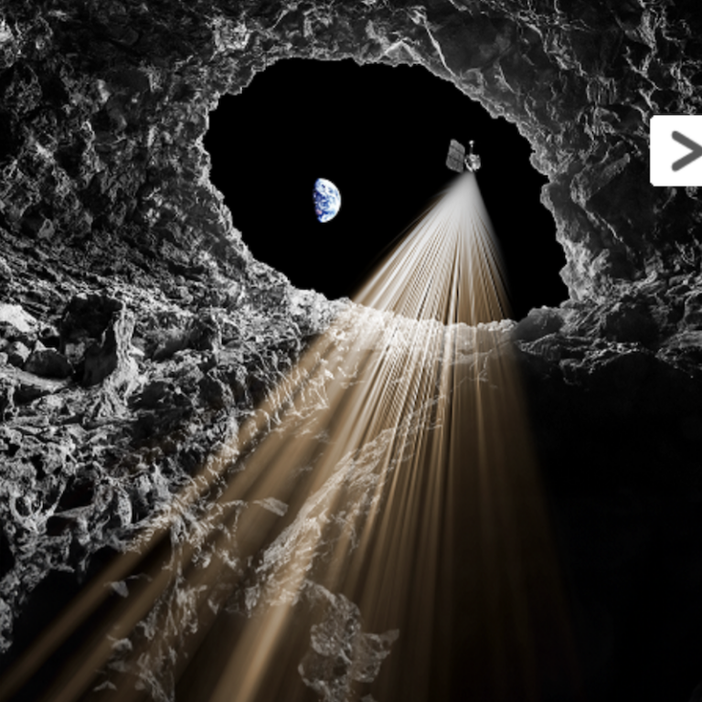 1st lunar lava tube discovered by NASA moon orbiter