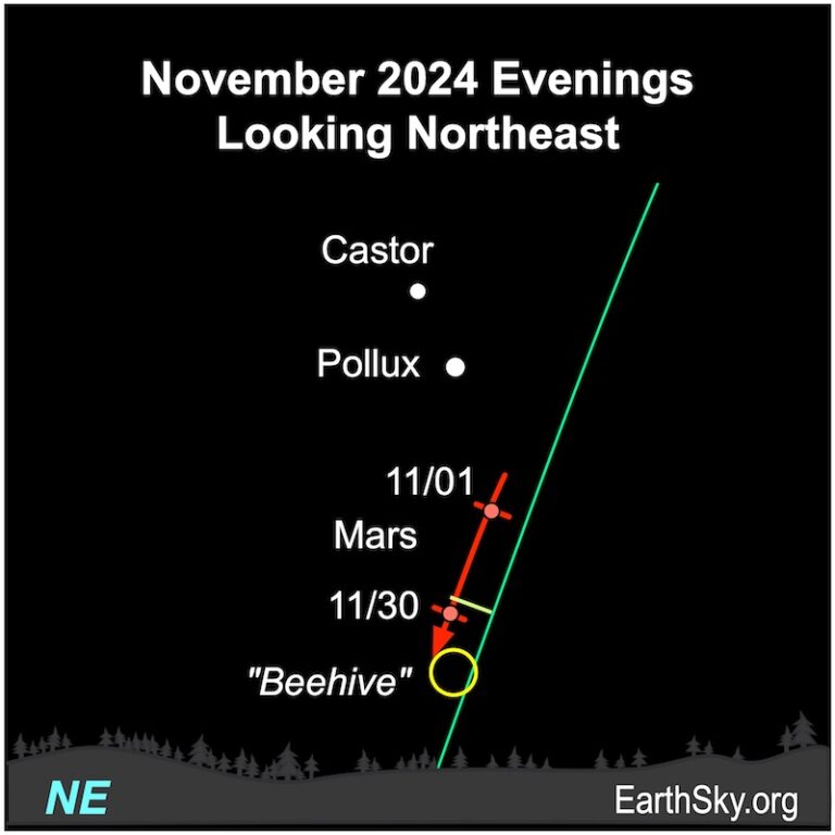 Visible planets and night sky guide for November and December