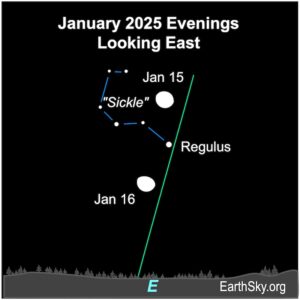 Visible planets and night sky guide for January