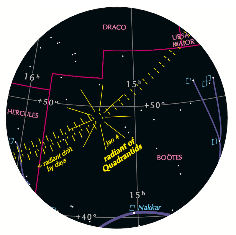 2026 Quadrantid meteor shower to peak January 4