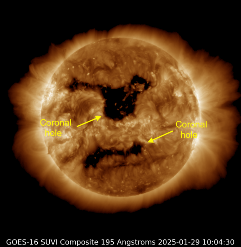 Sun activity archive for January 2025