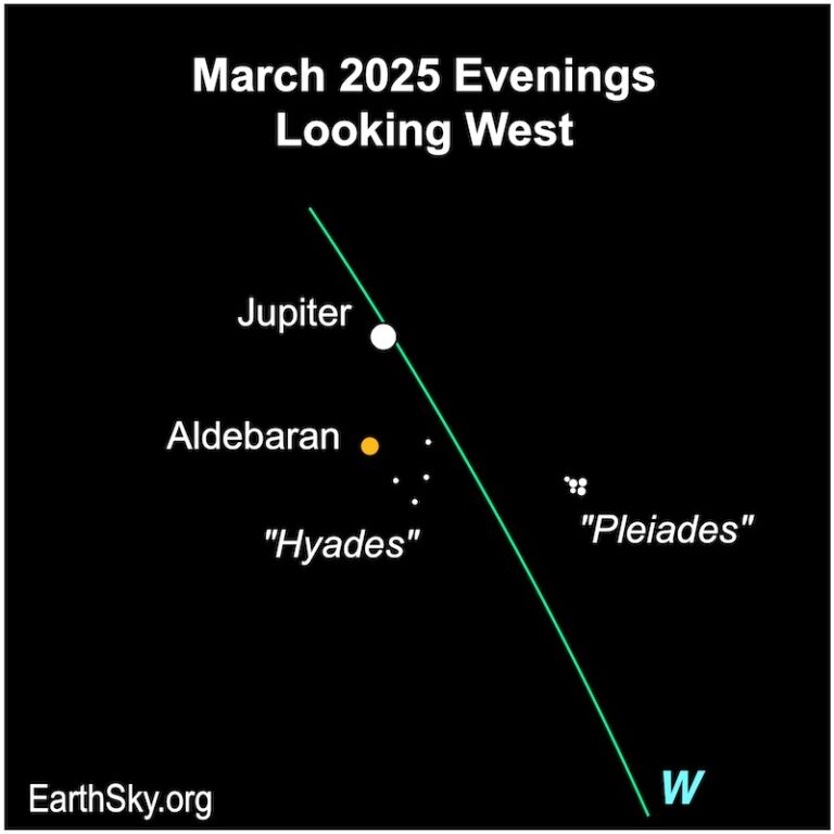 Visible planets and night sky guide for March
