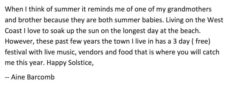 Whats Your Personal Solstice Images And Stories From Our Community Here