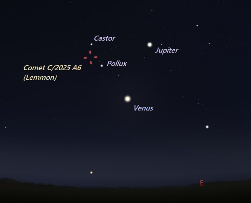 5 bright comets approaching Earth. Charts here!