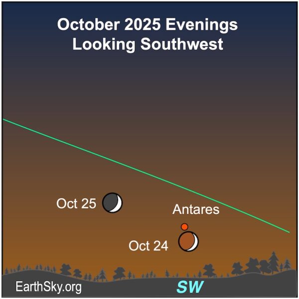 Visible planets and night sky guide for October