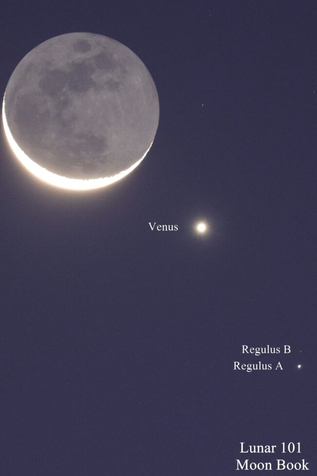 Stunning moon, Venus and Regulus conjunction pics