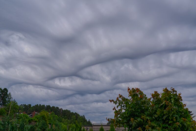 Asperitas clouds look like undulating waves from below