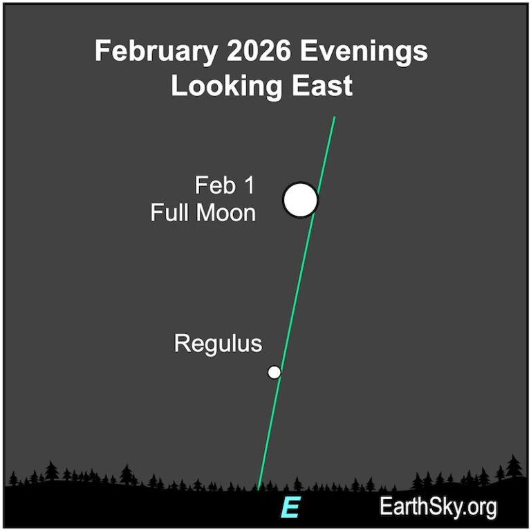 Watch for the February full moon – or Snow Moon – on February 1